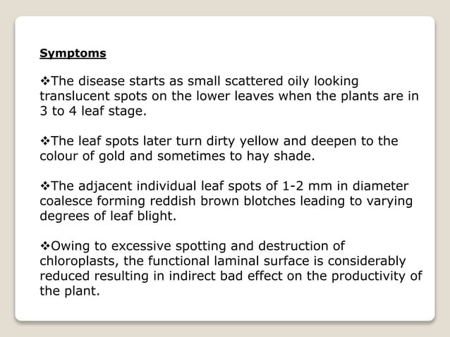 Diseases of turmeric and management | PPTX