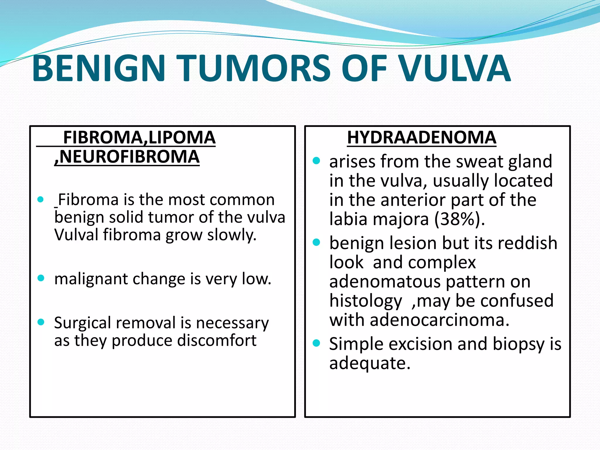 DISEASES OF VULVA -BENIGN AND MALIGNANT | PPTX
