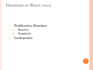 Diseases of White Blood Cells apthology slide | PDF