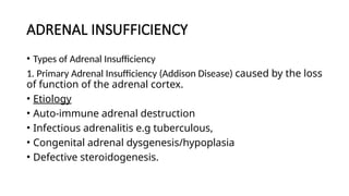 Comprehensive Overview of Adrenal Gland Diseases and Physiology | PPTX