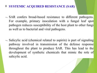 Diseases resistance and defence mechanisms | PPTX