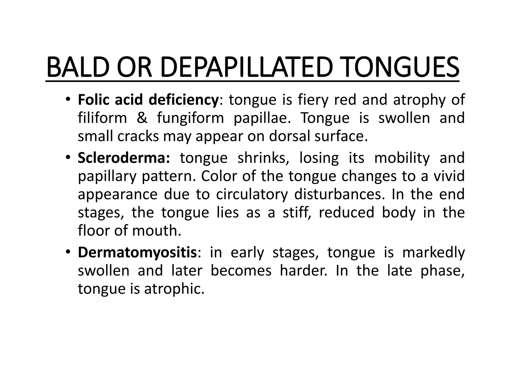 Diseases of tongue | PPTX