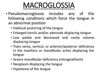 Diseases of tongue | PPTX