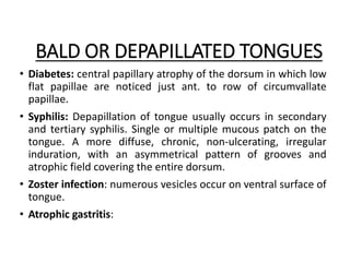 Diseases of tongue | PPTX