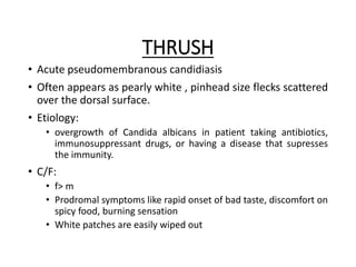 Diseases of tongue | PPTX