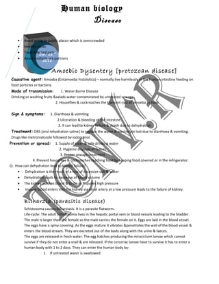 IGCSE human biology-- chap: disease....by T@NV!R | DOC | Infectious ...