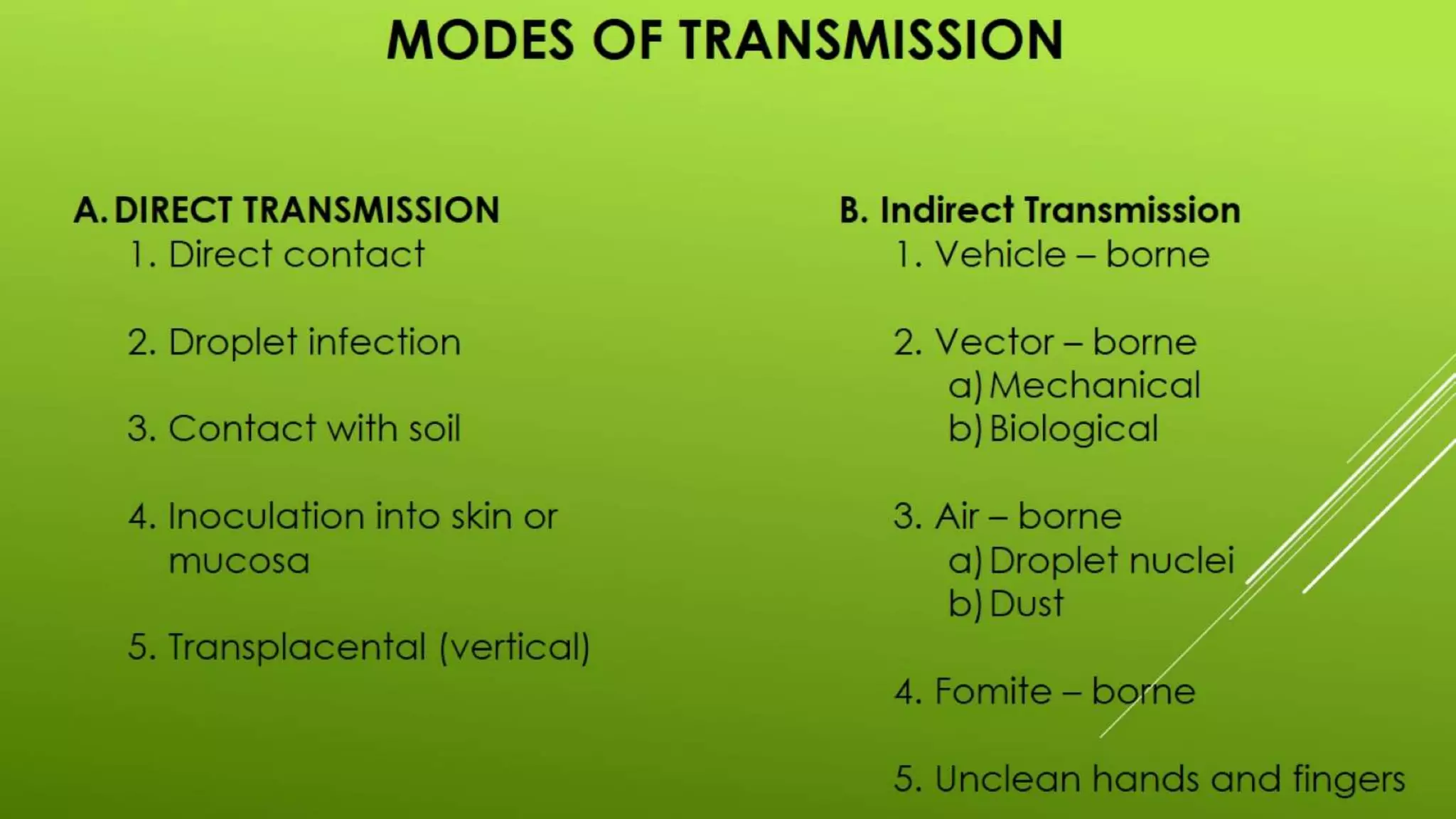 Disease transmission and cycle | PPTX