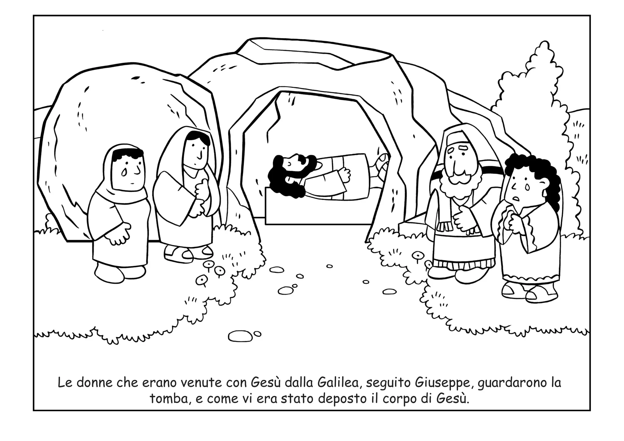 Disegni da colorare della Bibbia - La storia della Pasqua | PDF