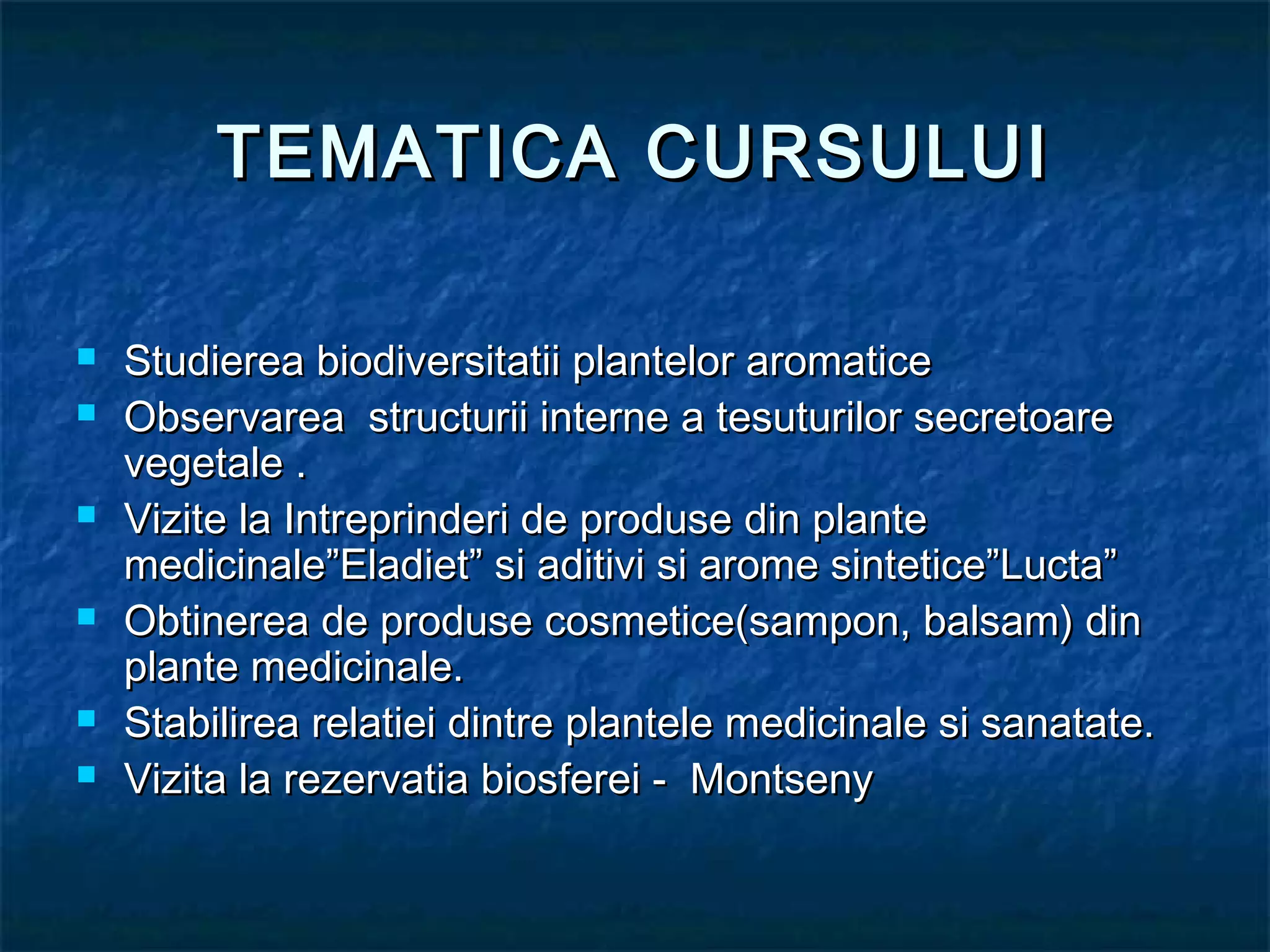 Diseminare biodiversitatea plantelor | PPT