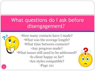 Disengagement Stages | PPT
