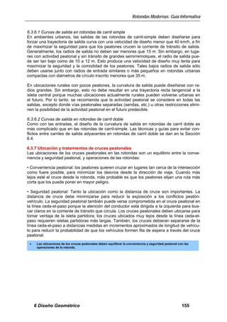 Diseno geometrico-rotondas | PDF