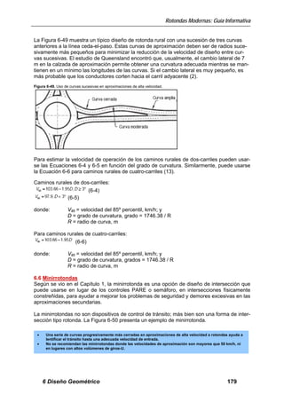 Diseno geometrico-rotondas | PDF