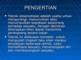 Disensitisasi | PPT