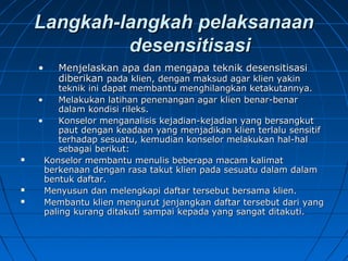 Disensitisasi | PPT