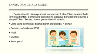 Ilmu Penyakit Disentri | PPTX