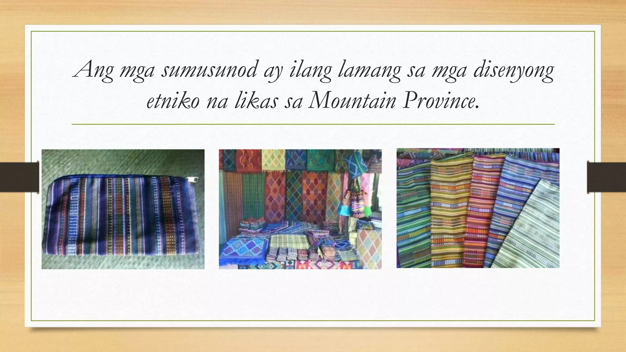 Disenyong etniko | PPTX