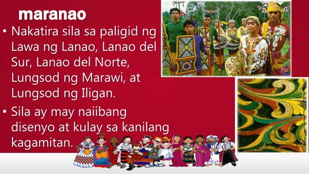 Disenyong kultural ng pamayanan sa mindanao | PPTX