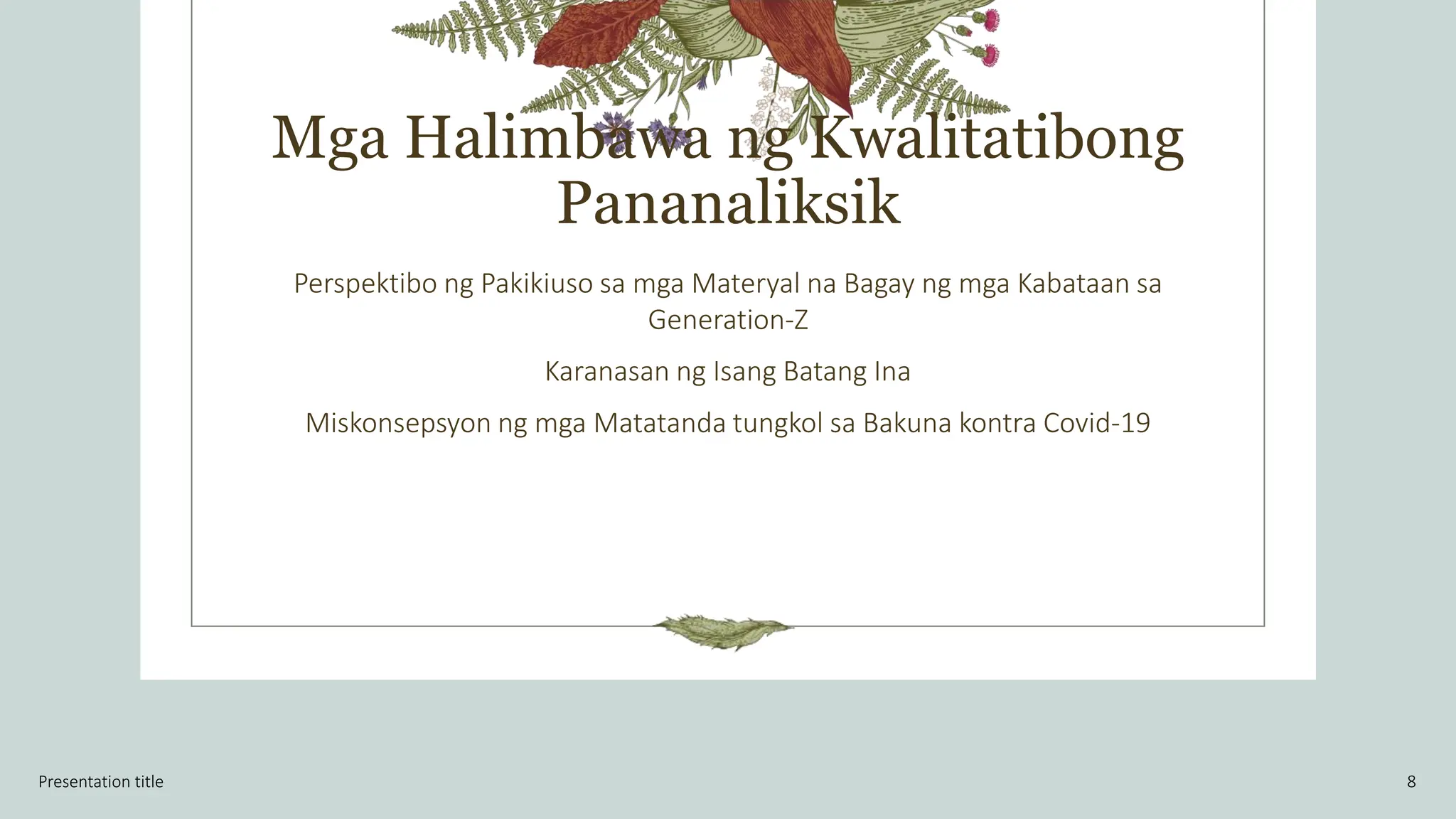 Disenyo ng Pananaliksik sa Pagbasa at Pagsusuri | PPTX