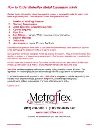 Diseño - Metraflex_Expansion_Joints.pdf | Physics | Science