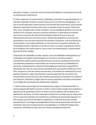 DISEÑO CURRICULAR POR COMPETENCIAS EN EDUCACIÓN SUPERIOR | PDF