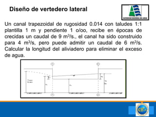 Diseño de aliviadero lateral para canales..pdf