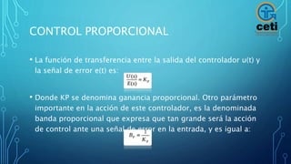 Diseño de controladores pd, pi y pid | PPTX