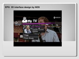 EPG , Tv interface design patterns | PPT