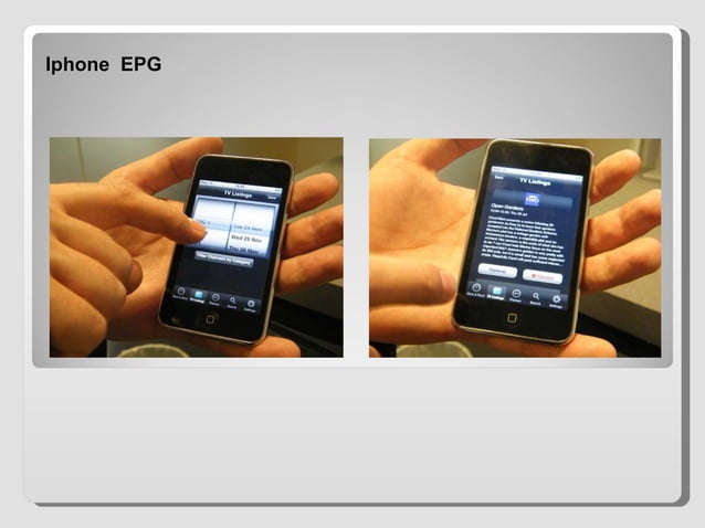EPG , Tv interface design patterns | PPT