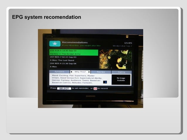 EPG , Tv interface design patterns | PPT