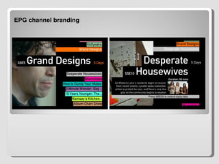 EPG , Tv interface design patterns | PPT