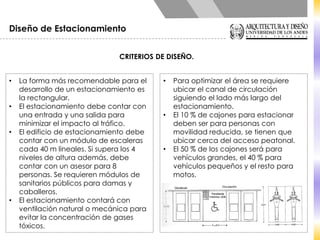 Diseño de Estacionamiento, modos de estacionamiento | PDF