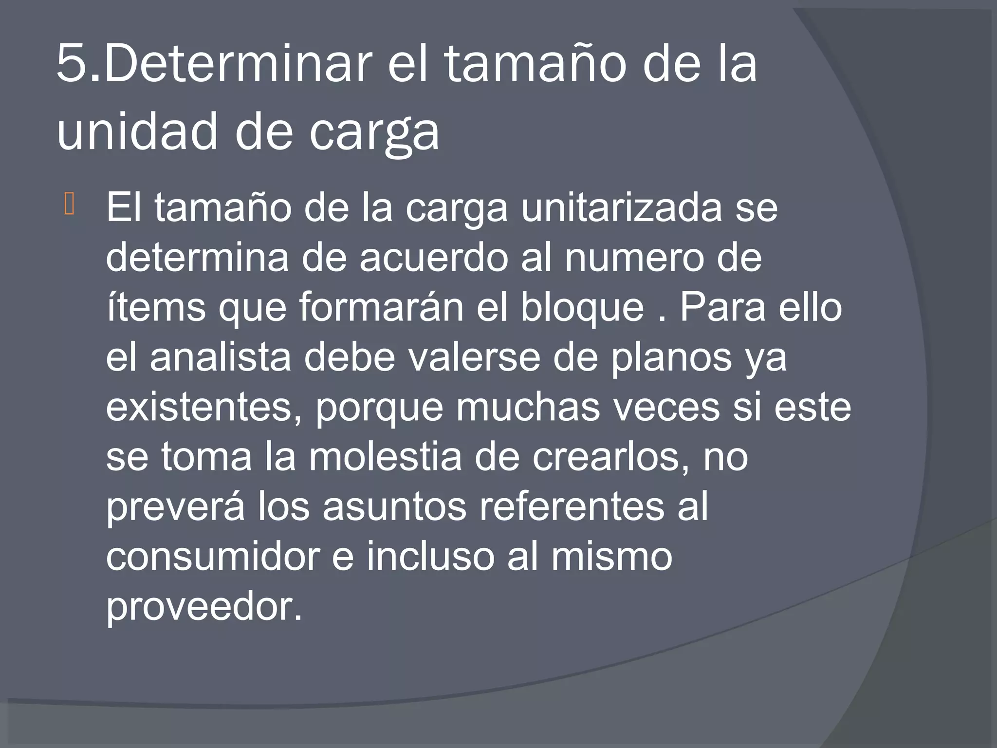 Diseño de la carga unitaria | PPT