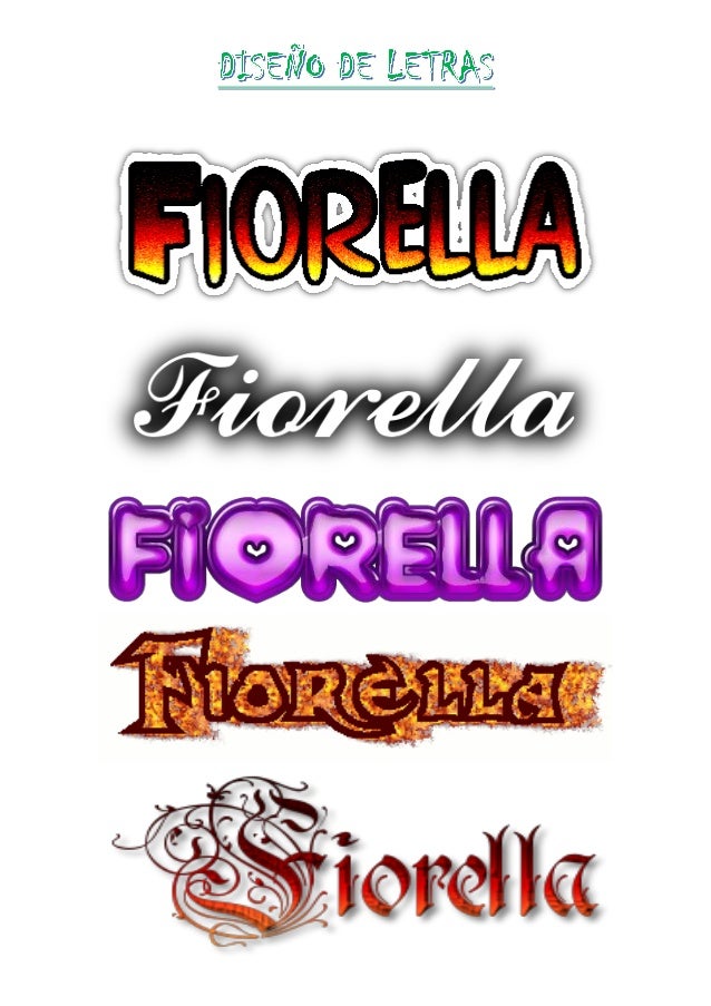Diseño de letras