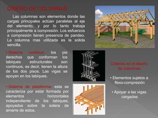 Diseño de miembros estructurales de madera | PPTX