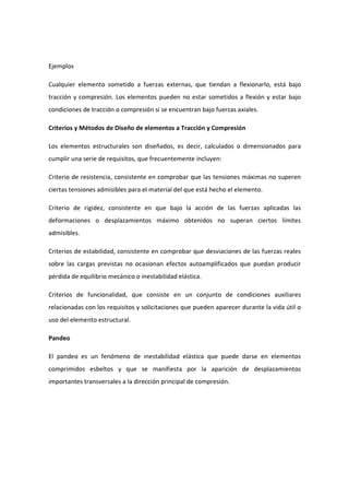 Diseño de miembros sometidos a carga axial. | PDF