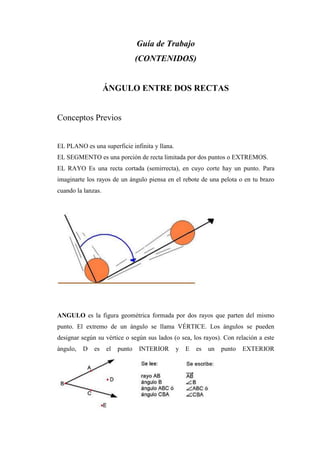 Diseño de sesión de aprendizaje ángulos | DOCX
