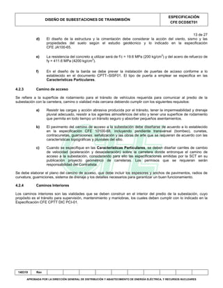 Diseño de subestaciones de transmision cfe 2014 dcdset01 | PDF