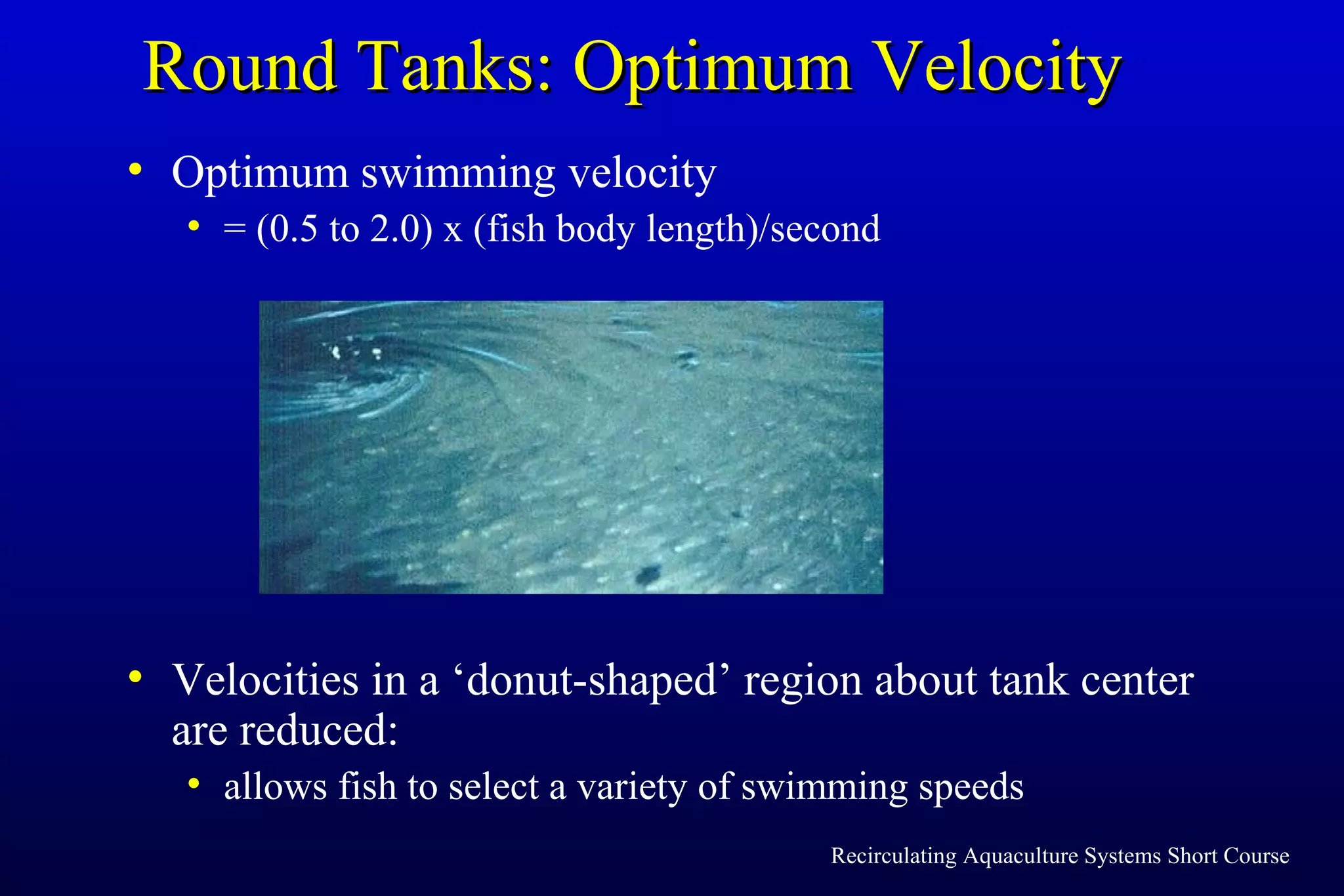 Diseño de tanques circulares para cultivo de pecesv | PPT