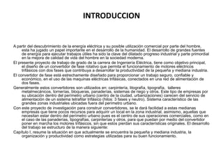 Diseño de un convertidor de fase rotativo capitulo I | PPTX