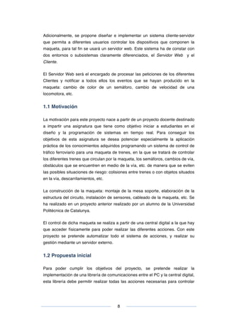 Diseño e implementación del software necesario para el control de una ...