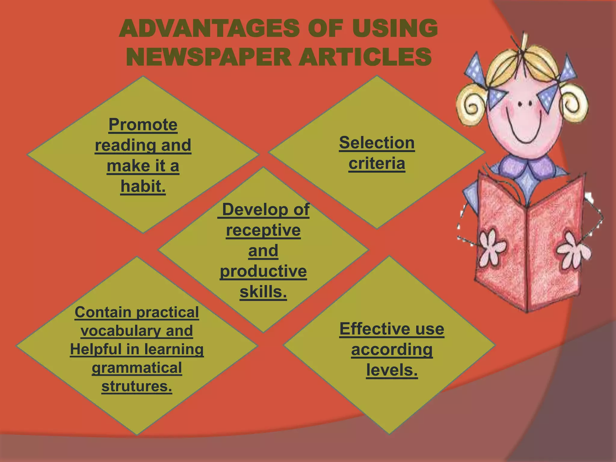 using newspaper articles in an english class | PPTX