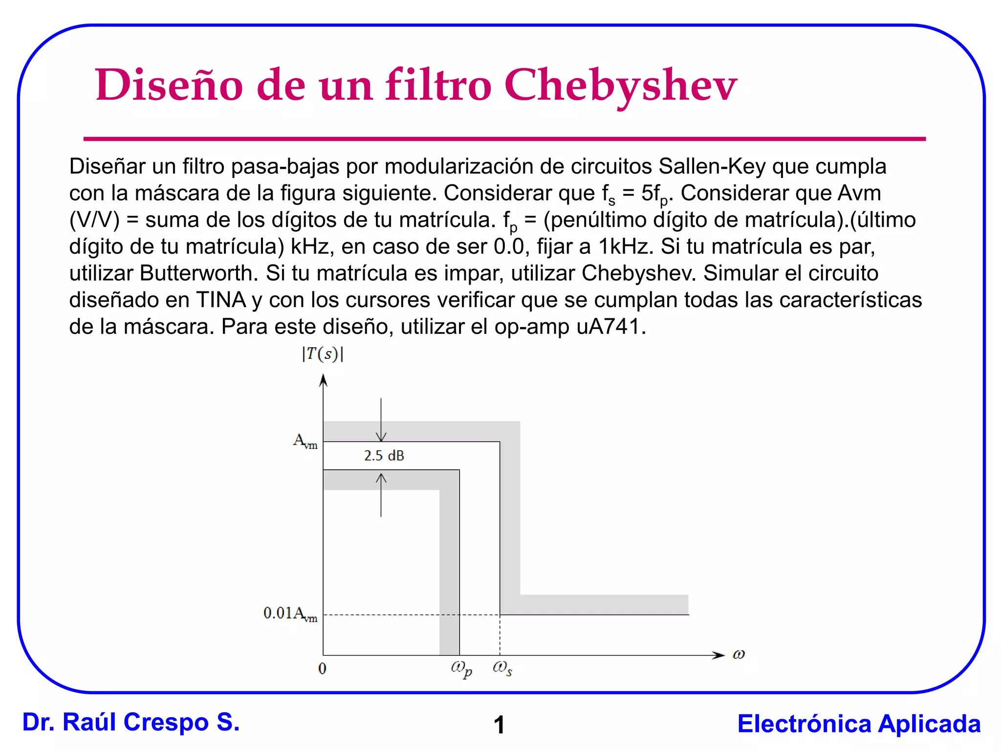 Diseño filtro Chebyshev.pptx