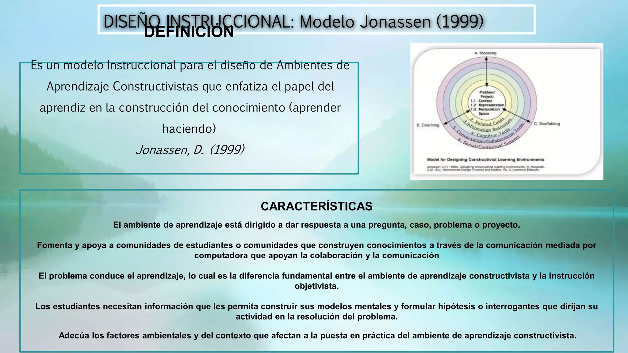 Diseño Instruccional Modelo Jonassen | PPTX