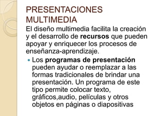 DISEÑO MULTIMEDIA | PPTX