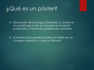 Diseño pósteres para TFG | PPTX
