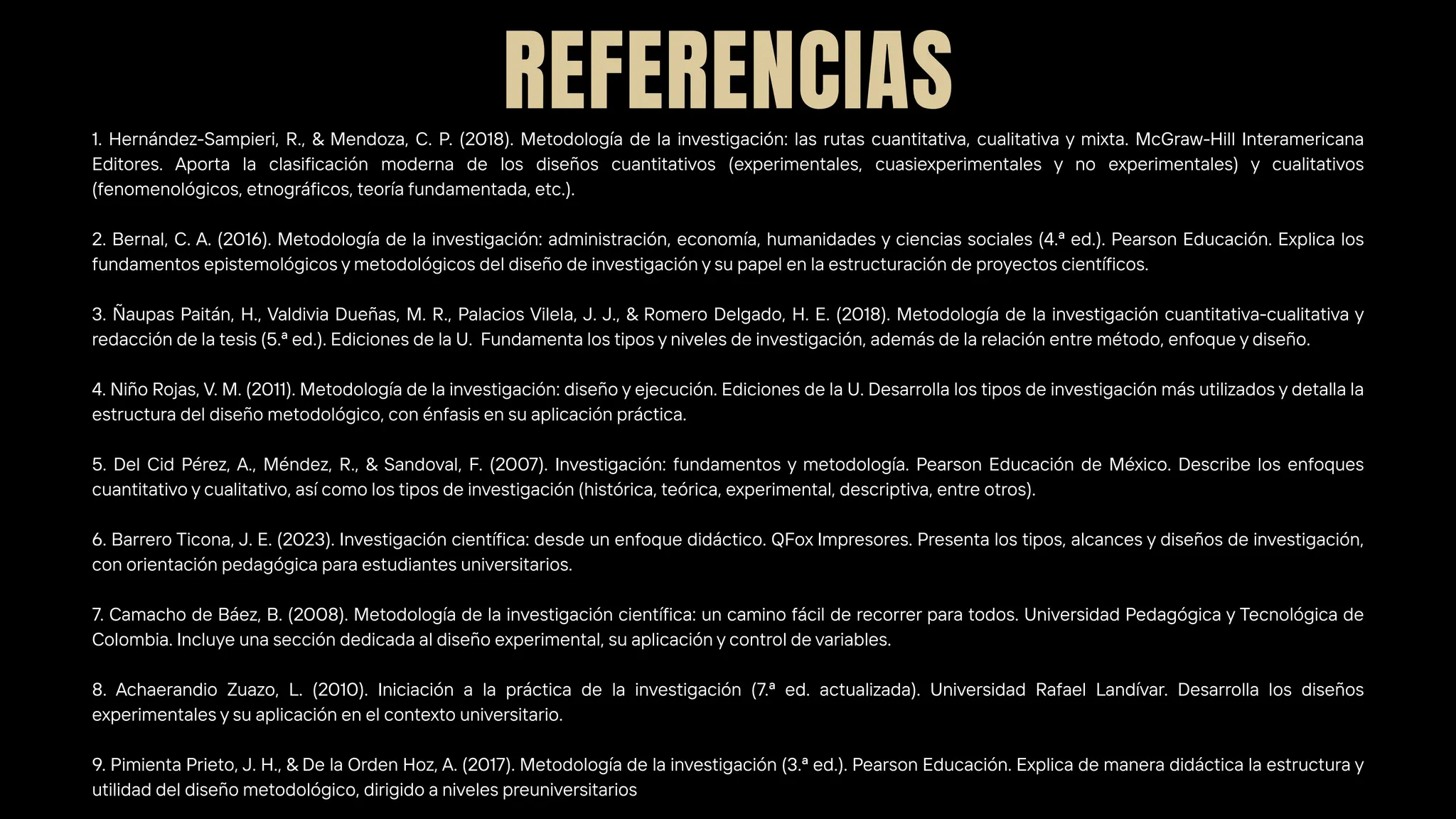UMA Métodos de Estudio - Diseños de Investigación | PDF