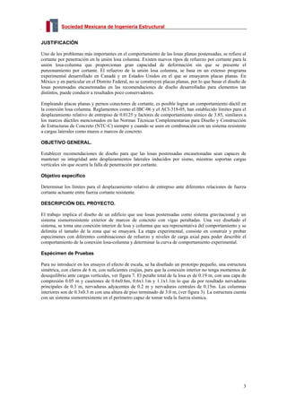 Diseño sísmico de la conexión losa columna en losas planas postensadas ...