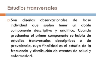 Diseños transversales | PPTX