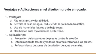 Diseño y Calculo de un muro para una obra de captacion | PPTX