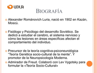 Disertacion alexander luria | PPTX